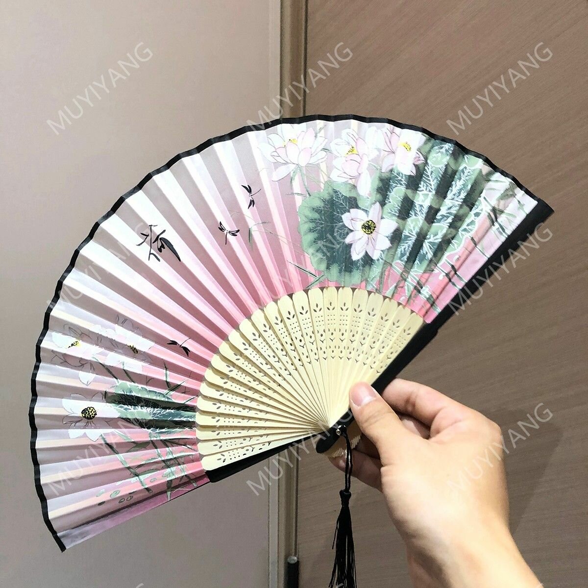 Китайский японский складной веер стиле с чехлом для фотосессии и танцев