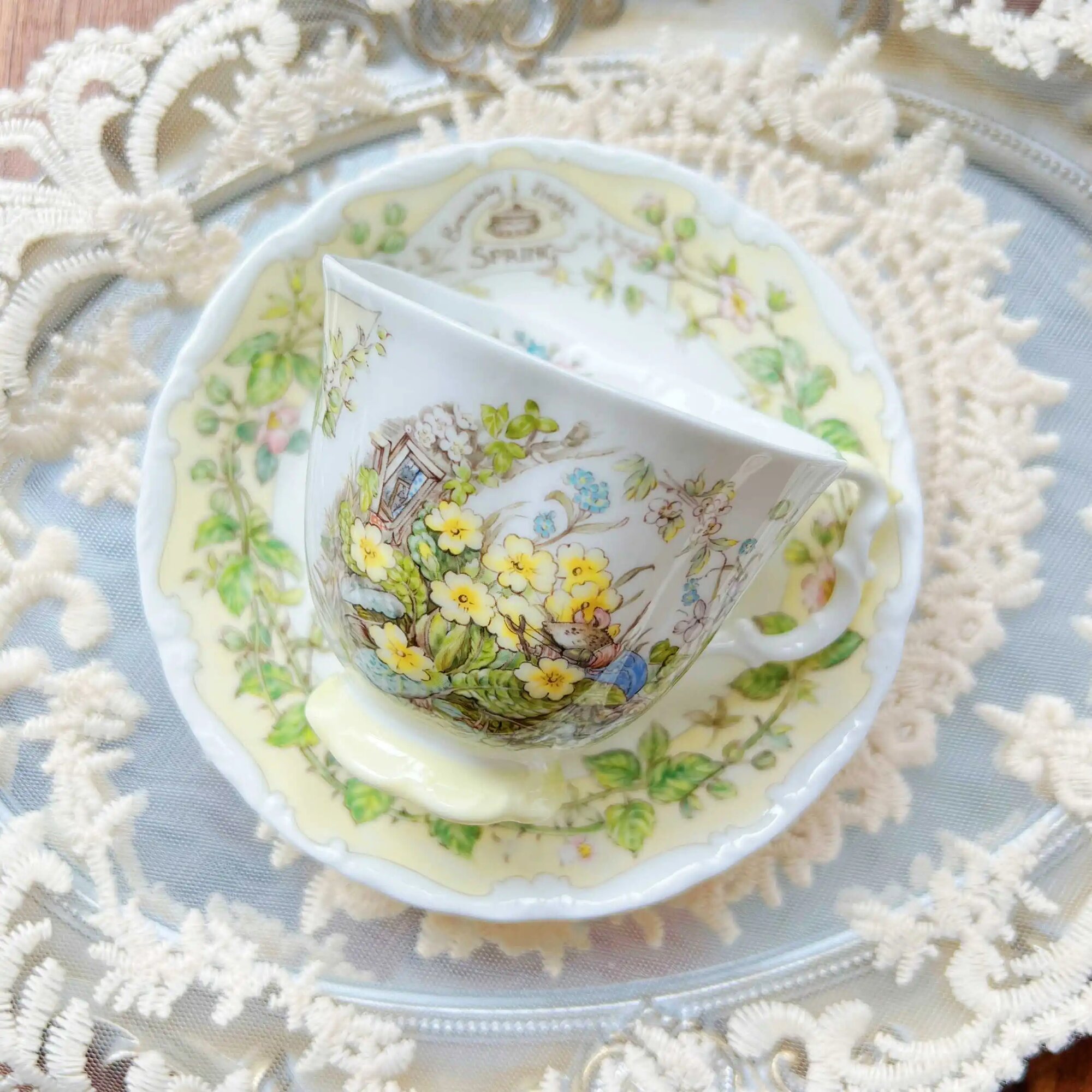 Кофейный набор Bone China, Spring set