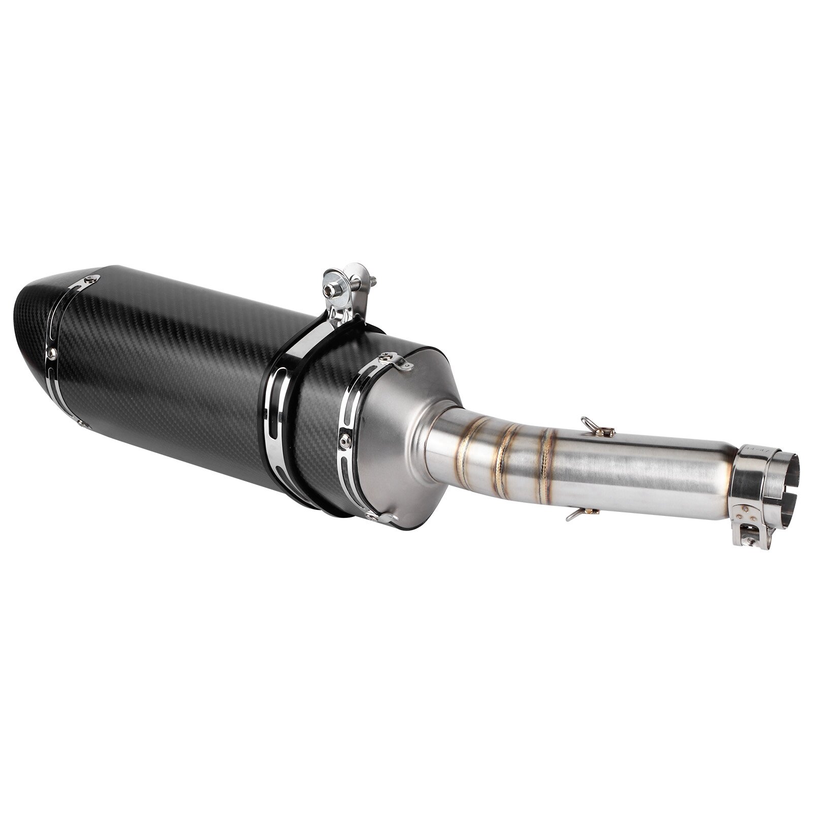 Глушитель выхлопной системы MidPipeSlipOn из углеродного волокна, подходит для Honda CBR500r CB500f CB500X