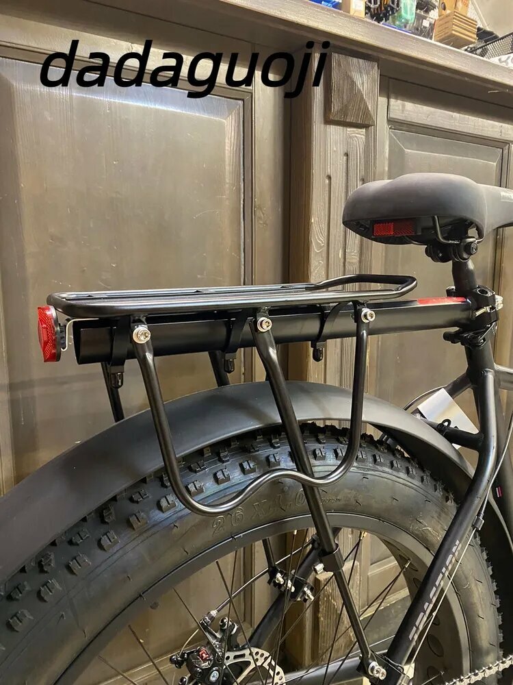 Багажник для фэтбайка "26/4", алюминиевый, сборный, совместимость с колесами 20-29", черный