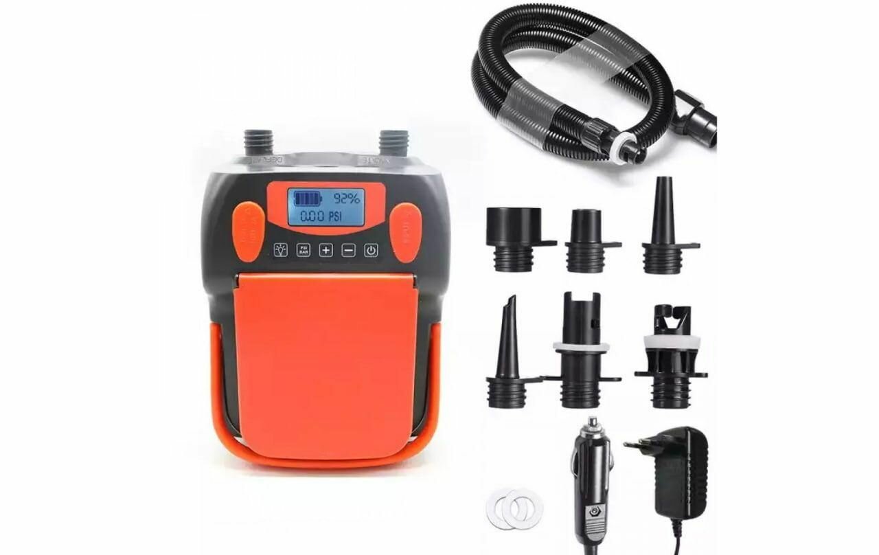 Насос для лодки ПВХ аккумуляторный двухступенчатый HT-790 (0,34-1,38 атм)