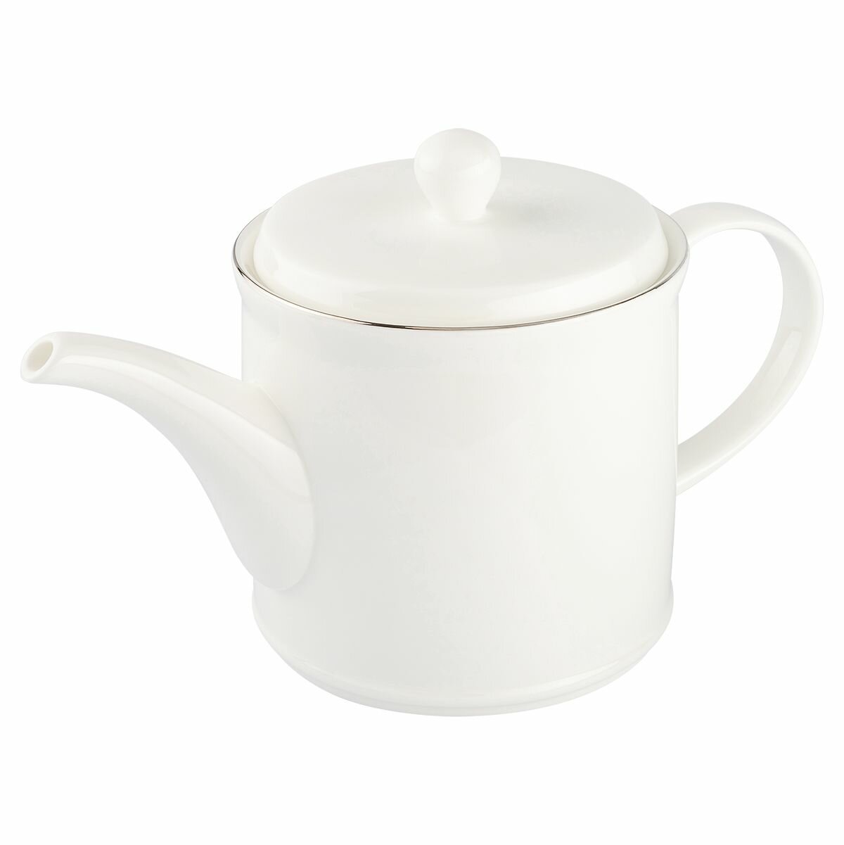 Чайник заварочный Gipfel Platinum 51540, 1 л, костяной фарфор, белый
