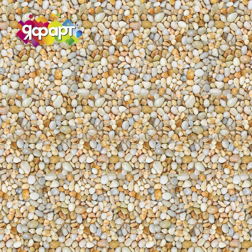 Кухонный фартук на стену (Декоративная панель с термопереводом) "Галька" 3000x600мм