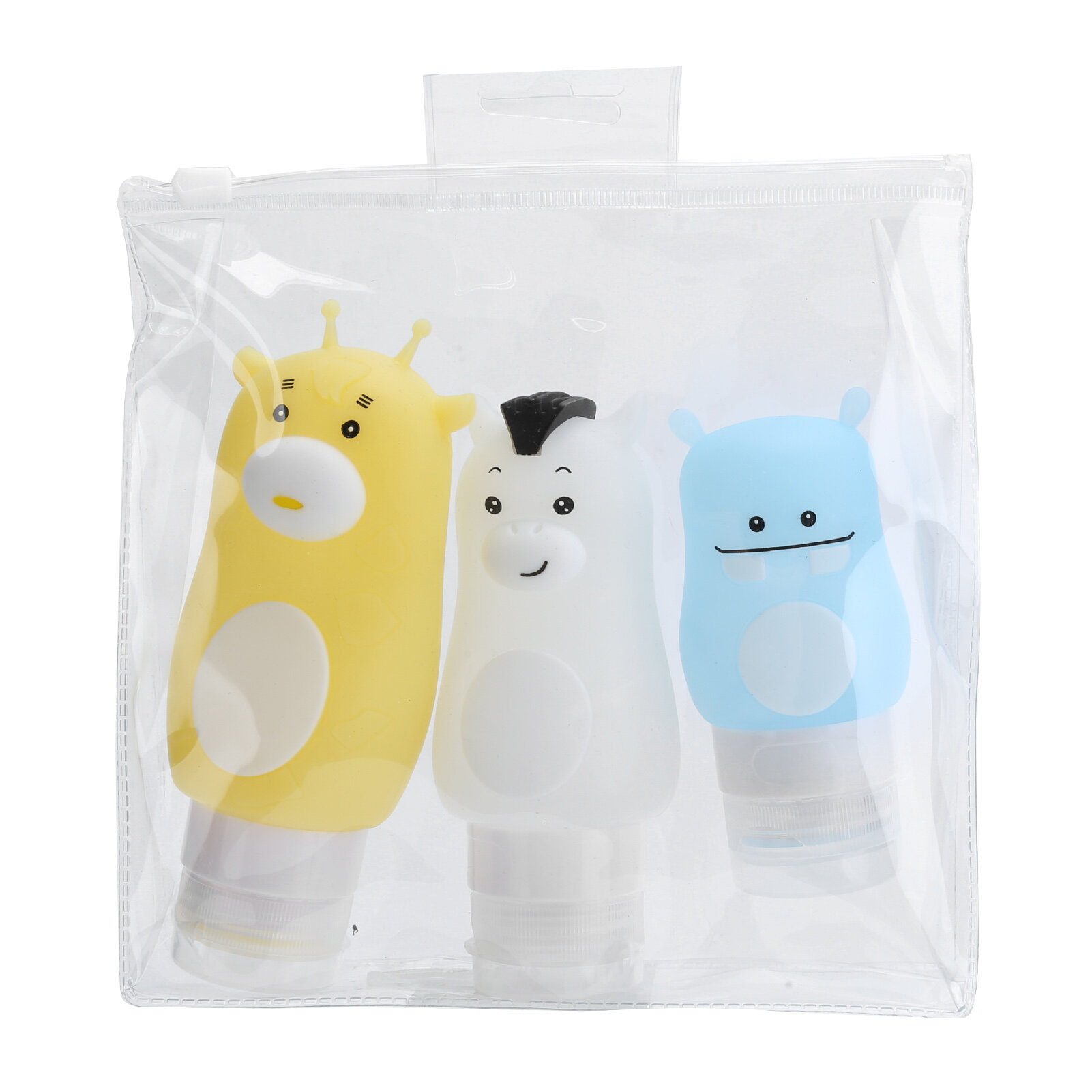 Многоразовая бутылка, бутылочка с мультяшным животным, лосьон, дорожная бутылка, пустой косметический контейнер