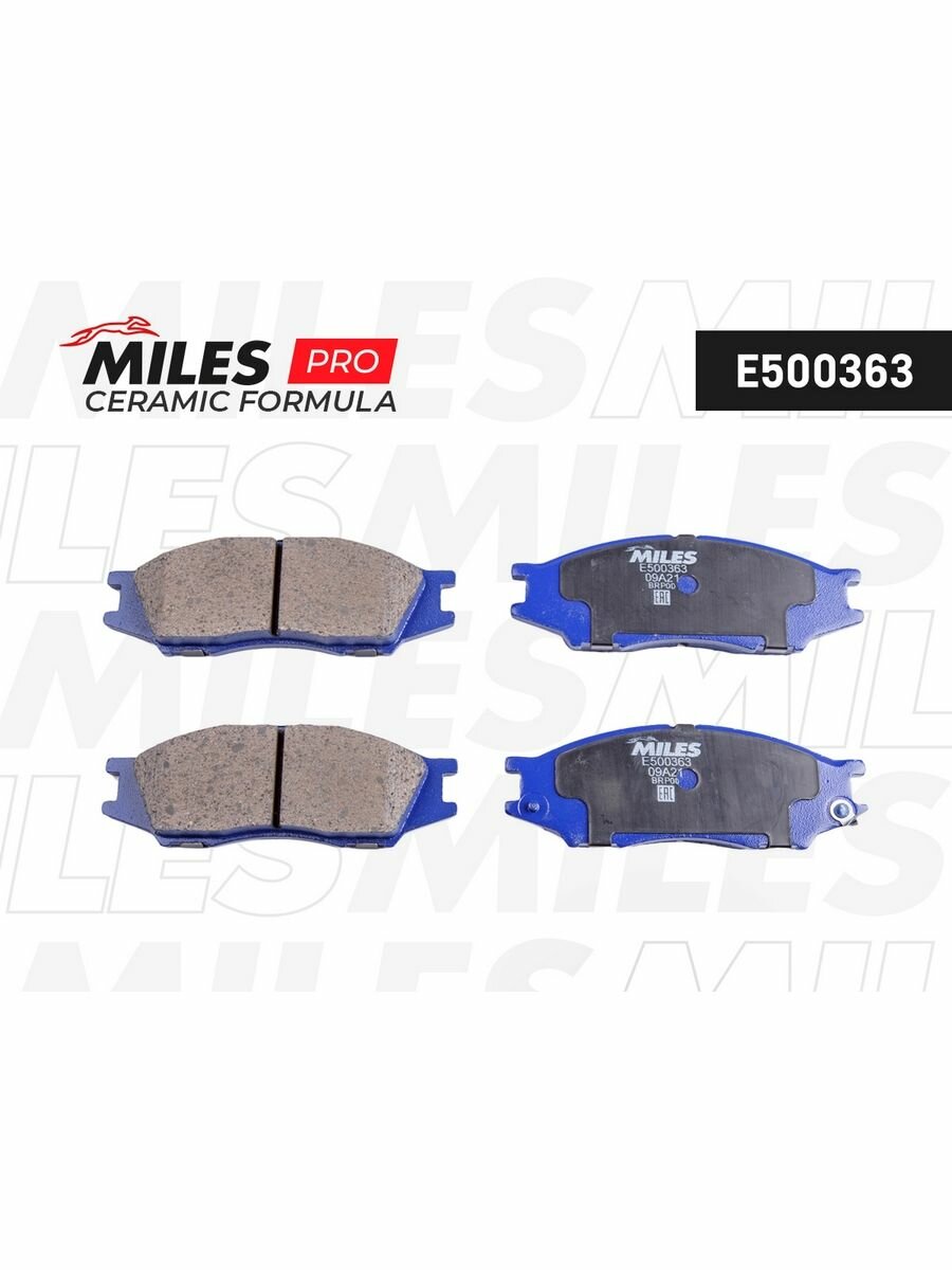Колодки тормозные дисковые передние MILES E500363 для NISSAN Almera, Sunny, Wingroad
