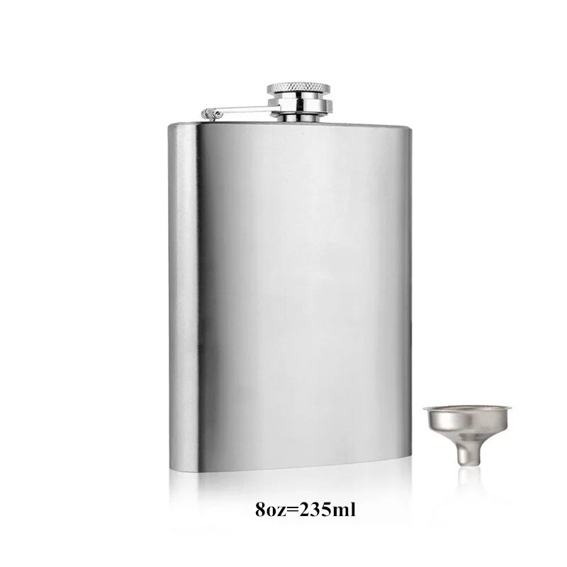 Фляга из нержавеющей стали 8oz с воронкой