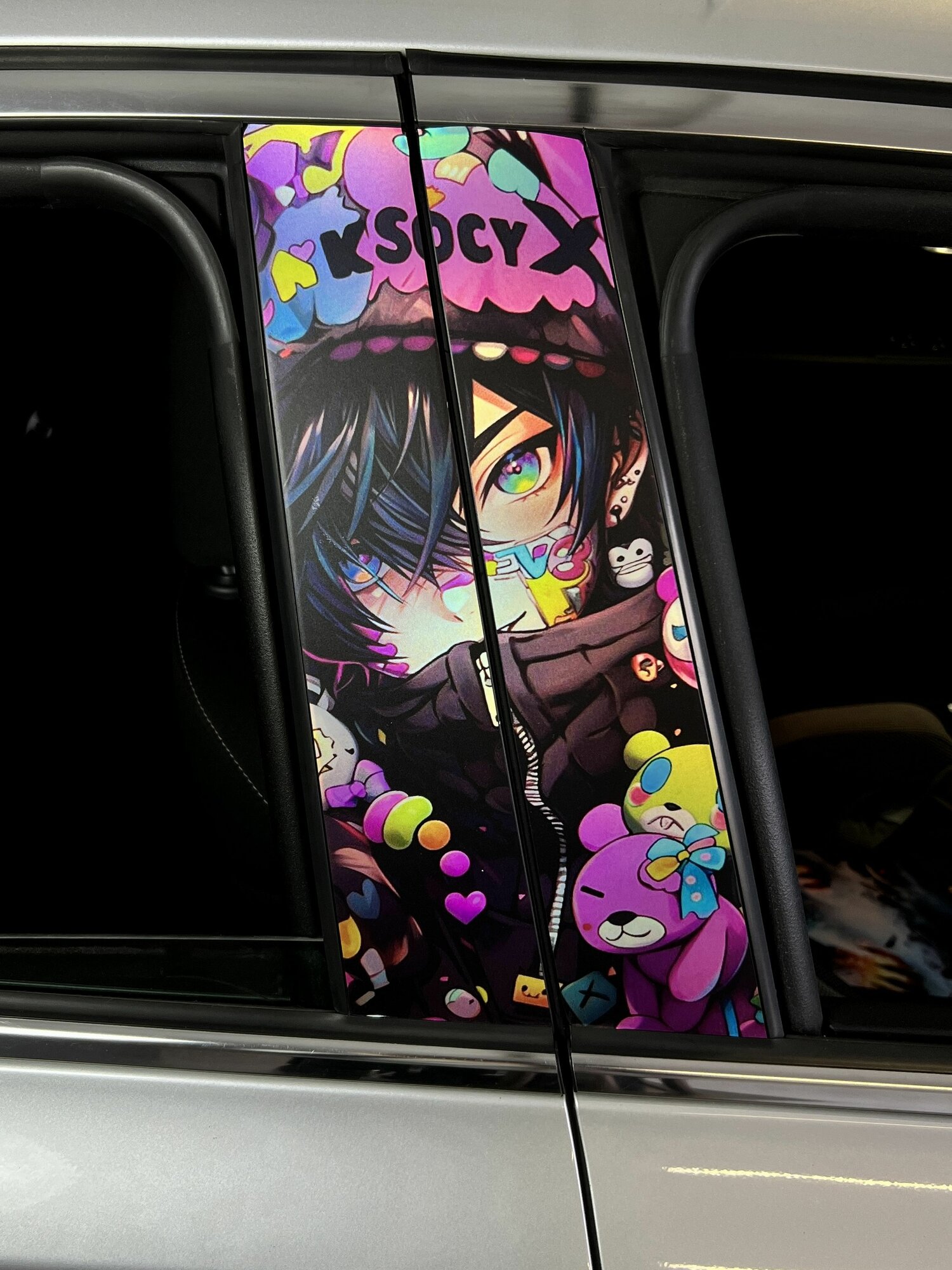 Наклейка на авто / Наклейки на стойки голографическая