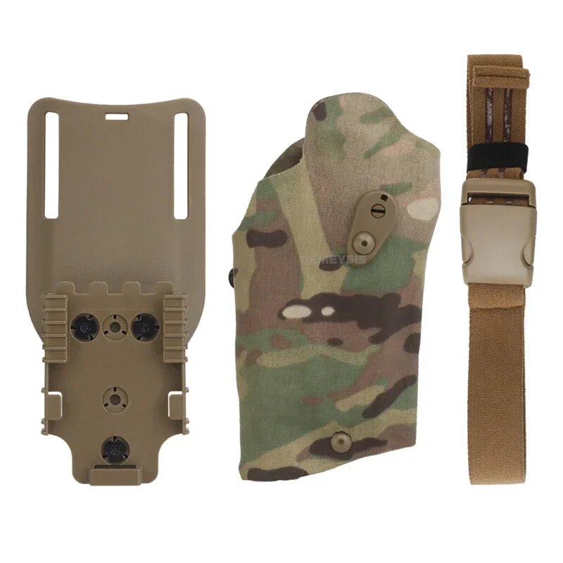 Тактическая кобура для P320, черная, нейлон+ABS camouflage