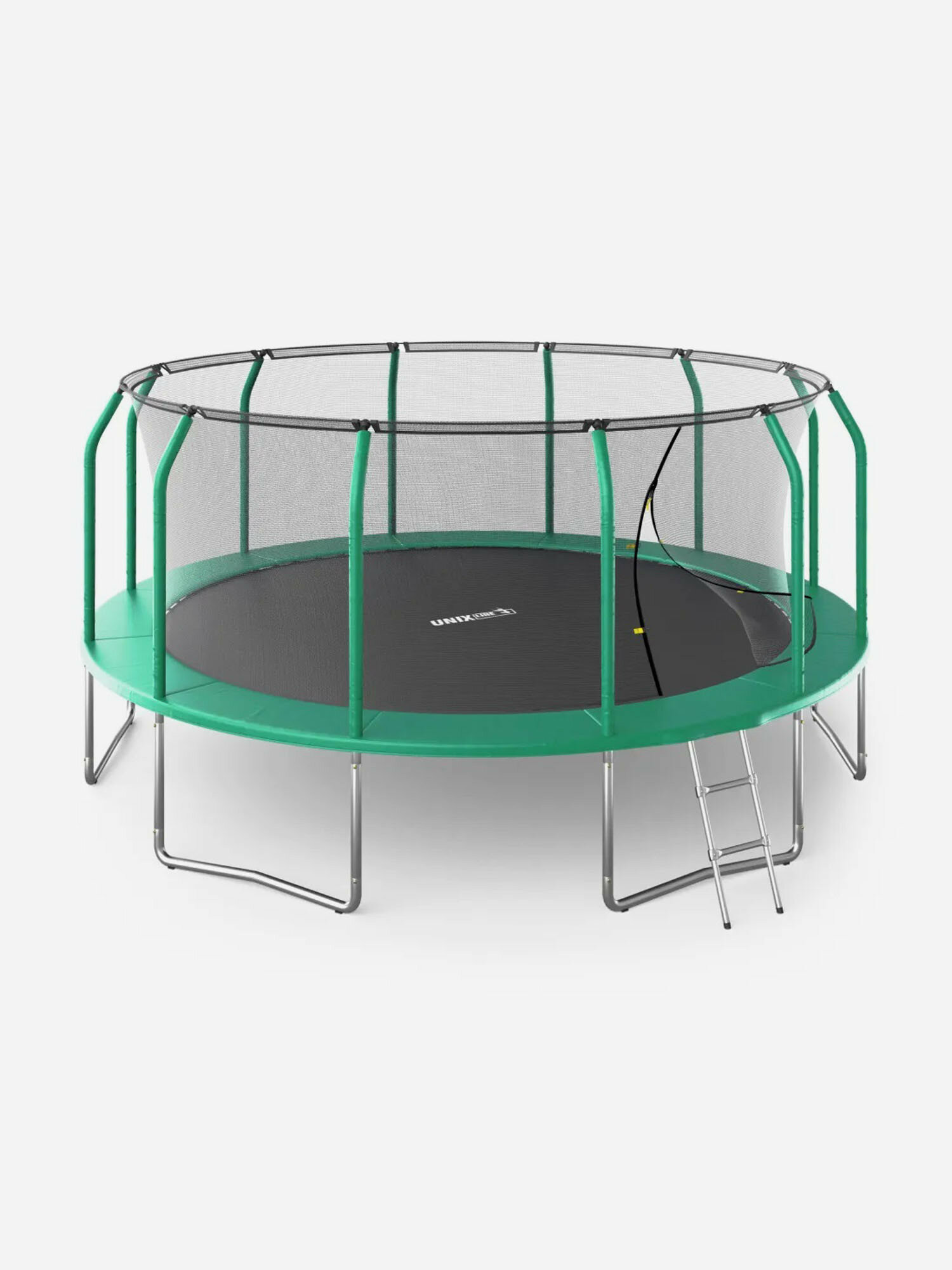 Батут Unix Line "Supreme Basic", 488 см, зелёный, с защитной сеткой, до 170кг