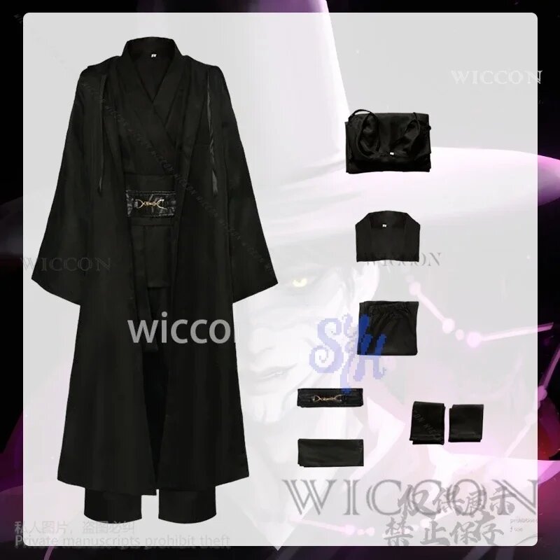 Косплей костюм Демон Саджа черный полиэстер S, suit