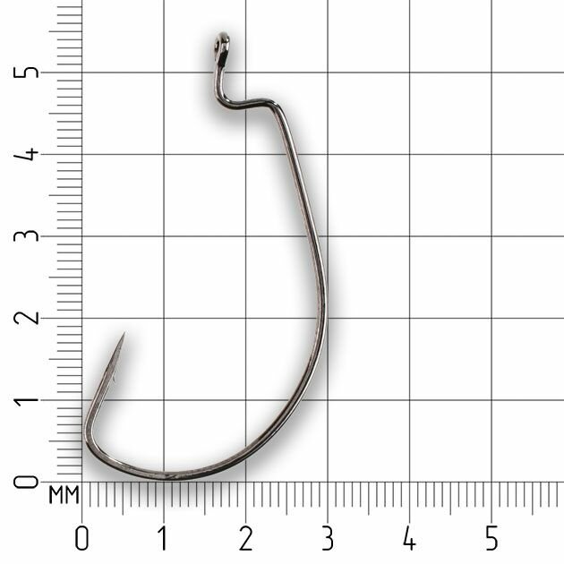 Офсетный крючок Mikado WORM 1 № 5/0 ( 5 шт.)