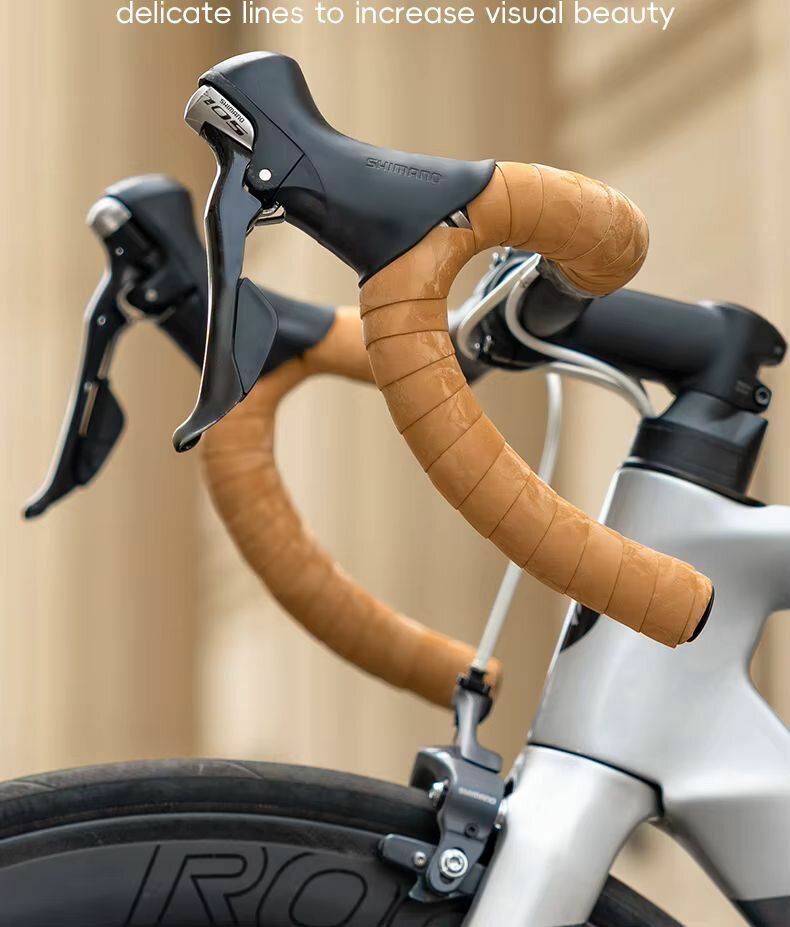 Обмотка руля Rockbros абрикосового цветa. Бархатистая велюровая поверхность. Арт. RB_71240004013