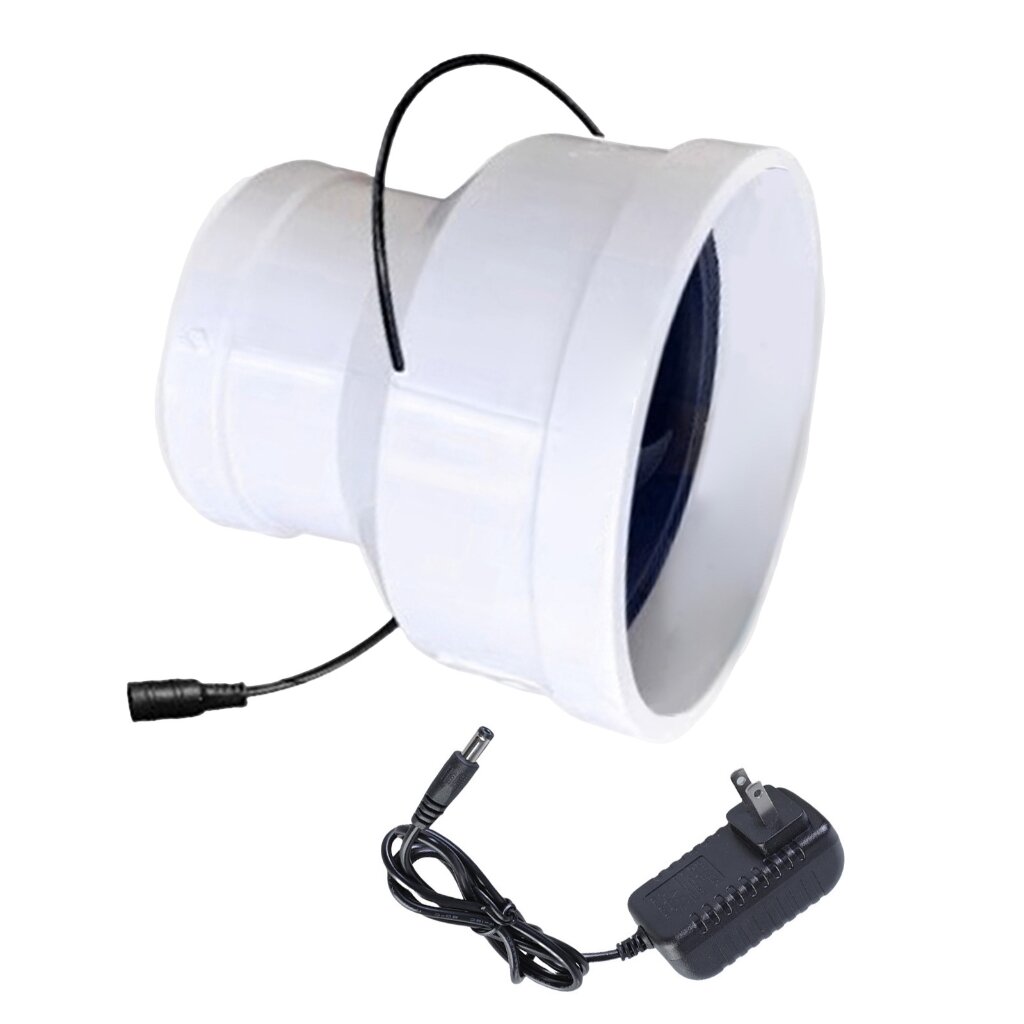 Встроенный Канальный Вентилятор Диаметром От 75 мм До 110 мм Вытяжная Вентиляционная Система С Универсальным Адаптером Питания Для Домашней Ванной Мастерской 12V