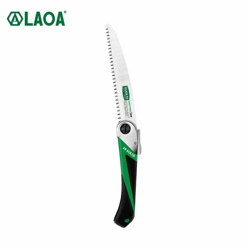 Пила садовая ручная по дереву Складная ножовка садовая для дачи и огорода Для работ с древесиной и пластиком Длина лезвия 21см, LAOA