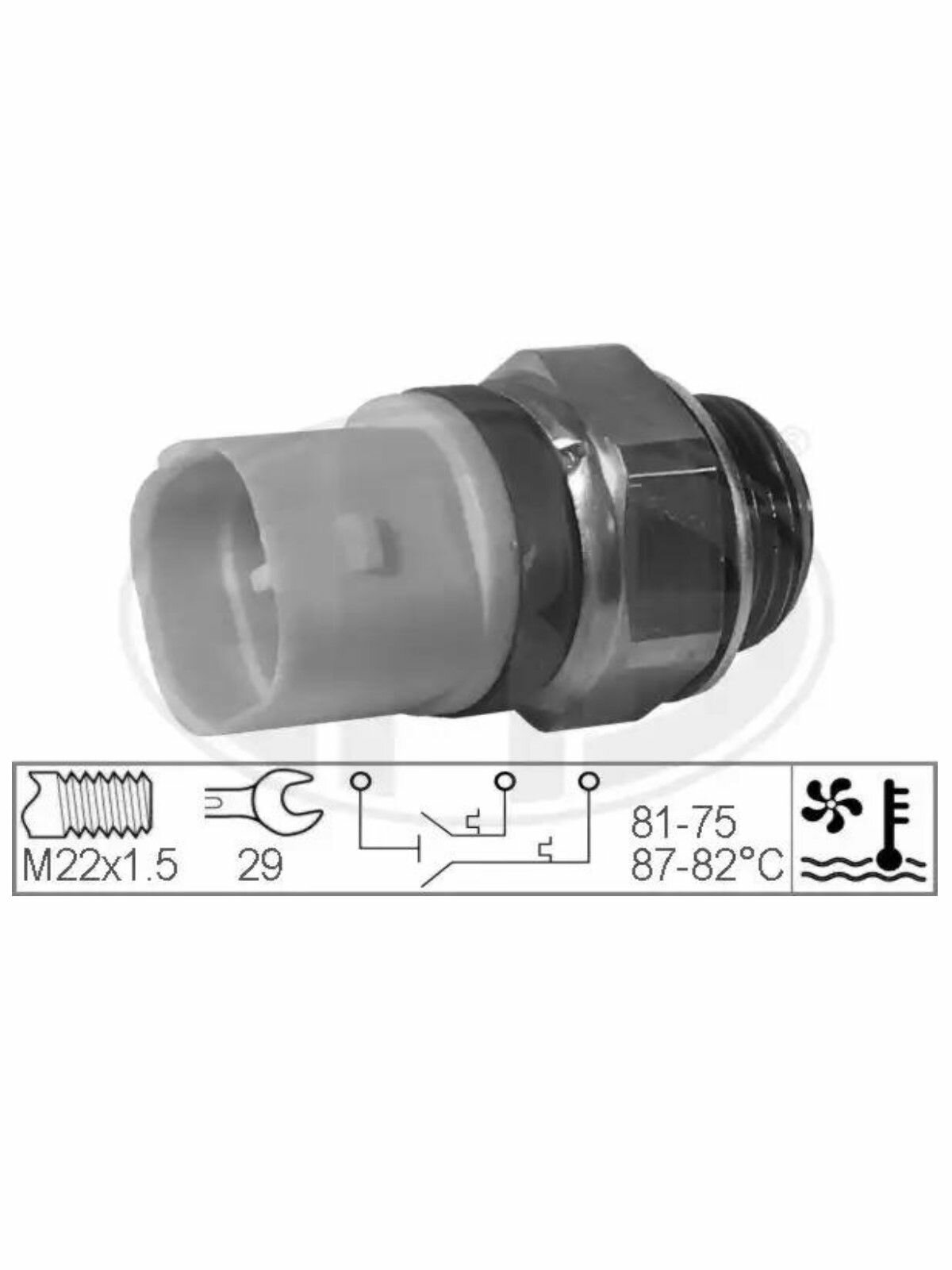 Датчик, включение вентилятора VW T4 2.4D, ERA 330222