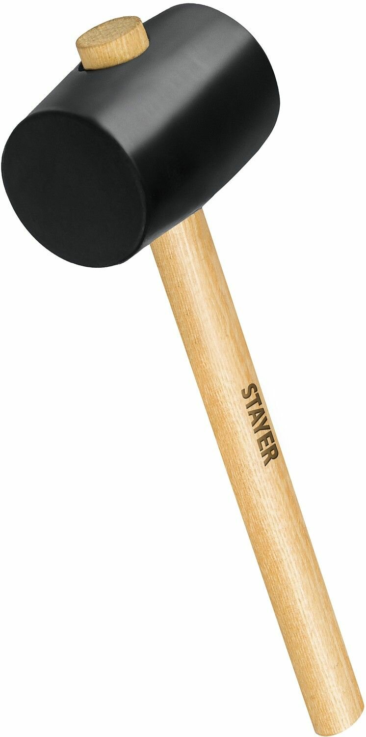 Киянка резиновая STAYER чёрная, 340 г, из твердой резины