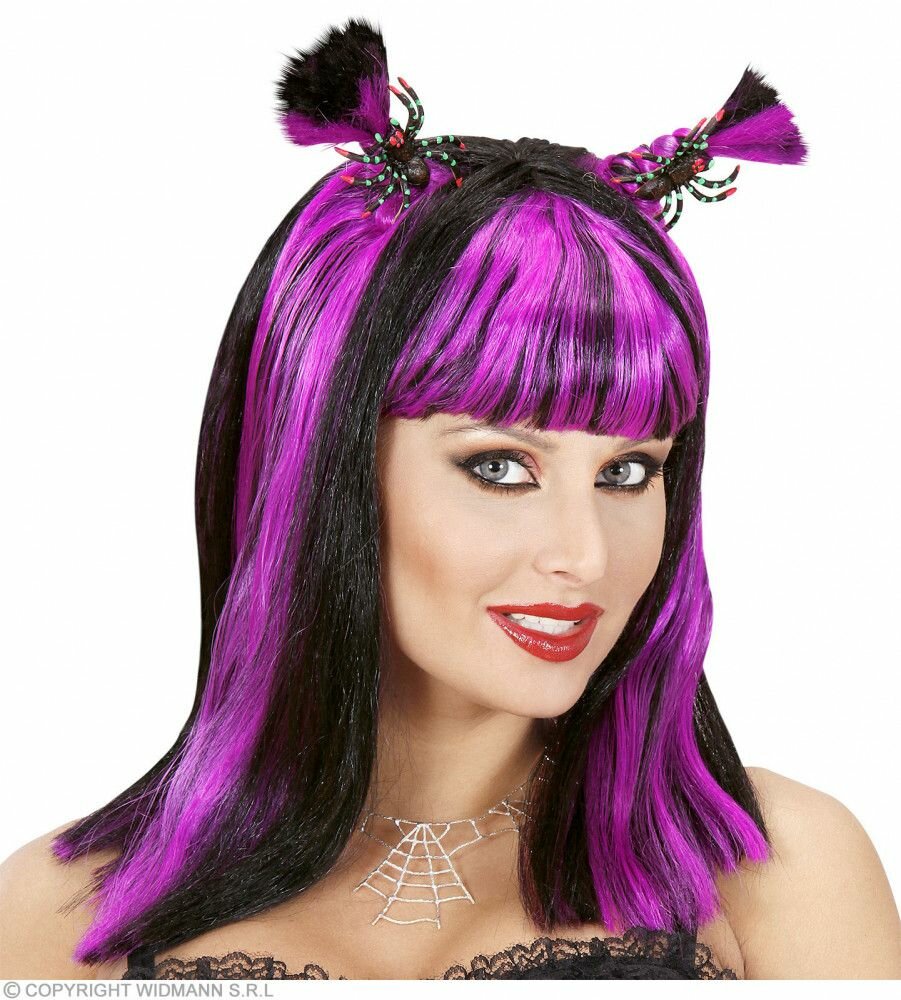 Парик WIDMANN "Хэллоуин", искусственный волос, женский, цвет фиолетовый