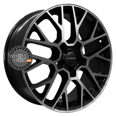Диск автомобильный литой Khomen Wheels KHW1818 (Karoq) 18x7 5x112 et45 dia57.1 Black-FP