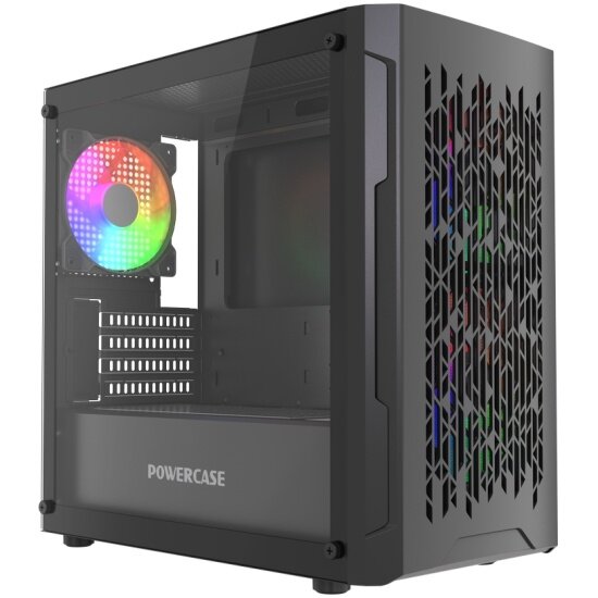 Корпус Powercase Mistral Micro D3B ARGB V2, черный (CMMDB-A3-V2)