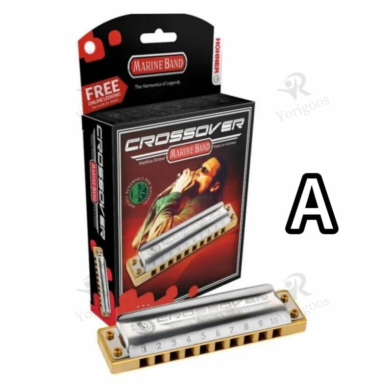 Hohner Marine Band Crossover MBC 10-дырочная блюзовая гармоника для начинающих и исполнителей-A