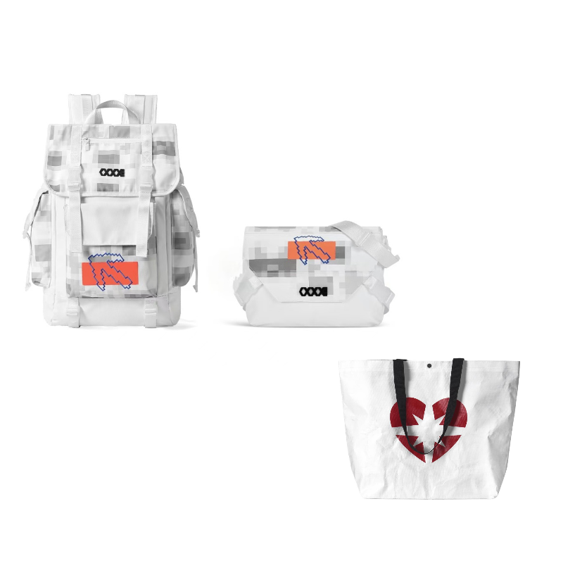 Рюкзак унисекс COEXISTENCE Mosaics Backpack Large, белый/оранжевый, полиэстер, 23989656