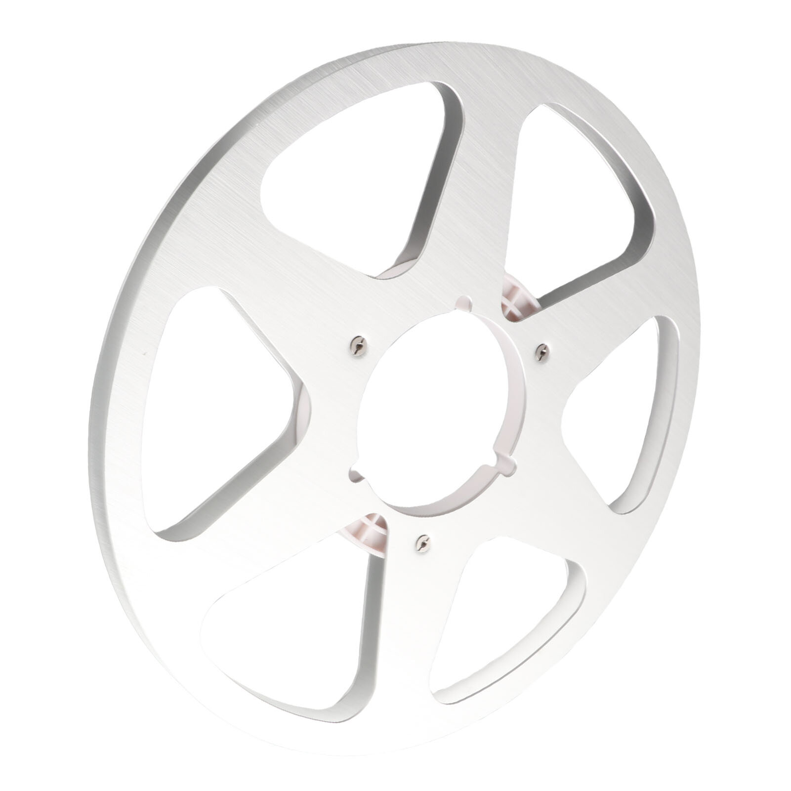 1/410,5-дюймоваяпустаякатушкадлялентыизалюминиевогосплавас6отверстиями, универсальнаядетальдлямагнитофонаREVOXStuder, серебристая.