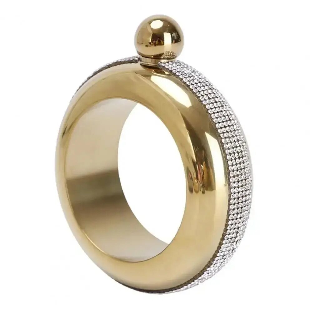 Браслет-фляга из нержавеющей стали 100 мл gold