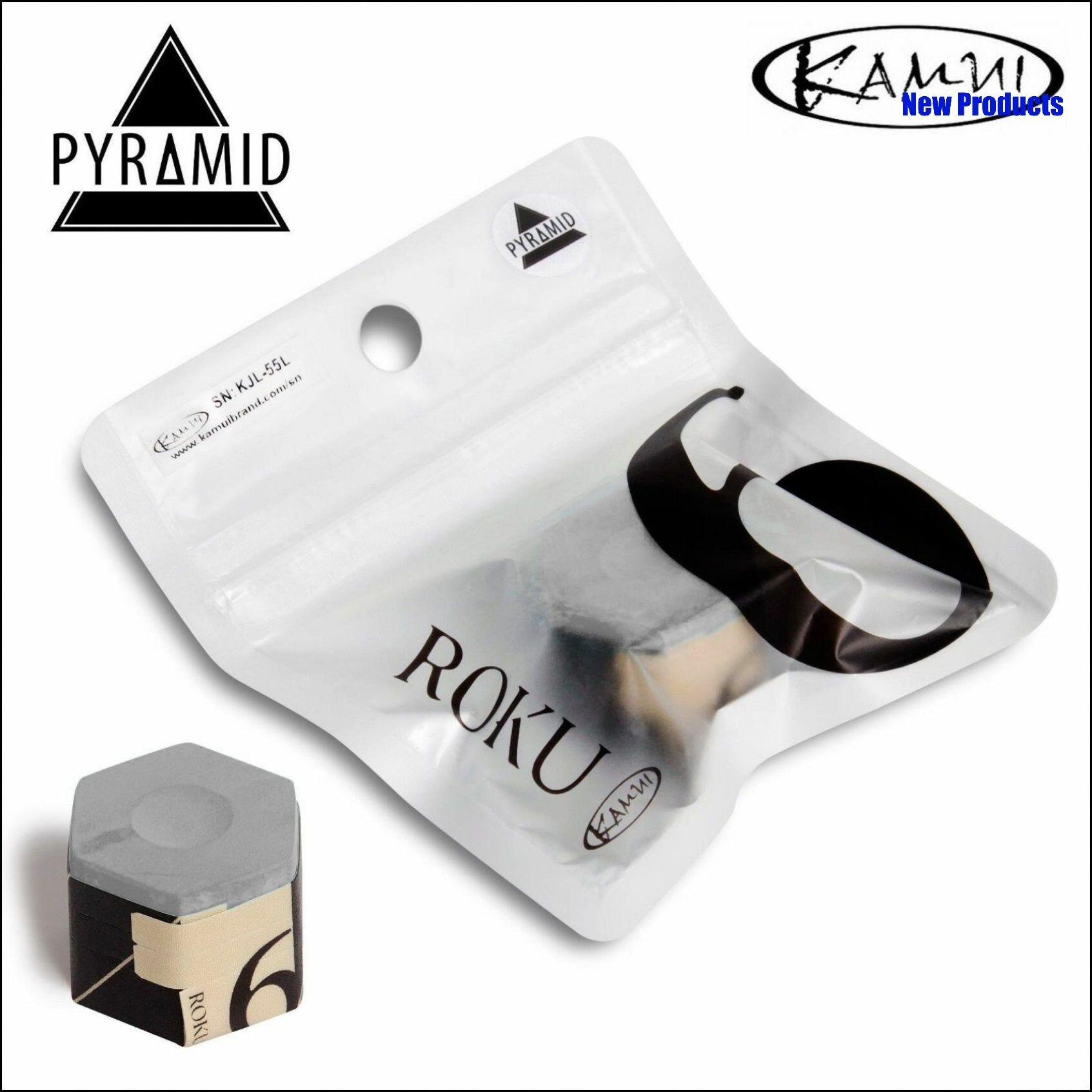 Эксклюзивный грифельный мел Kamui Roku Pyramid 1 шт серый