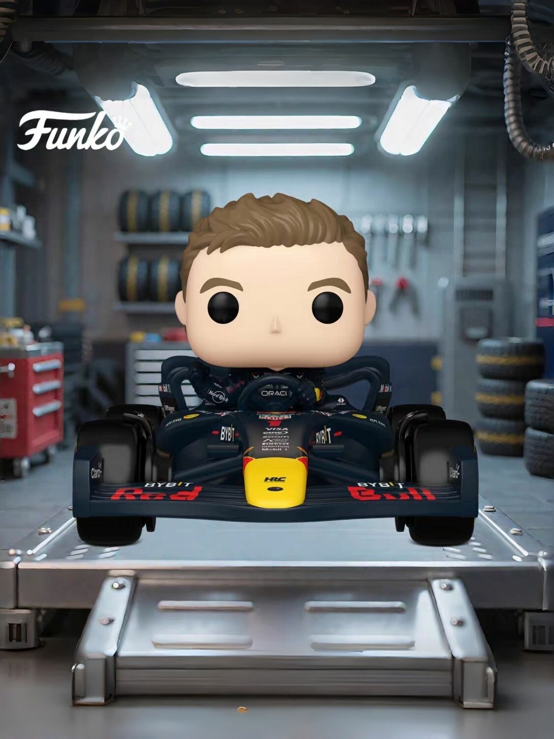 Поп Райдс Супер Делюкс: Red Bull - Ферстаппен с RB20 funko pop