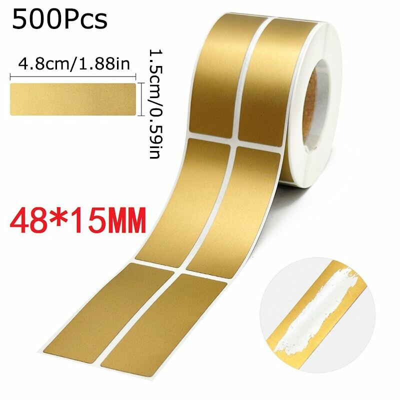 Скретч-наклейки для лотереи и вечеринок, 500 шт в рулоне, стираемый слой, круглые и прямоугольные, DIY-игра для детей и взрослых, безопасные многоразовые стикеры для праздника, фестиваля, класса