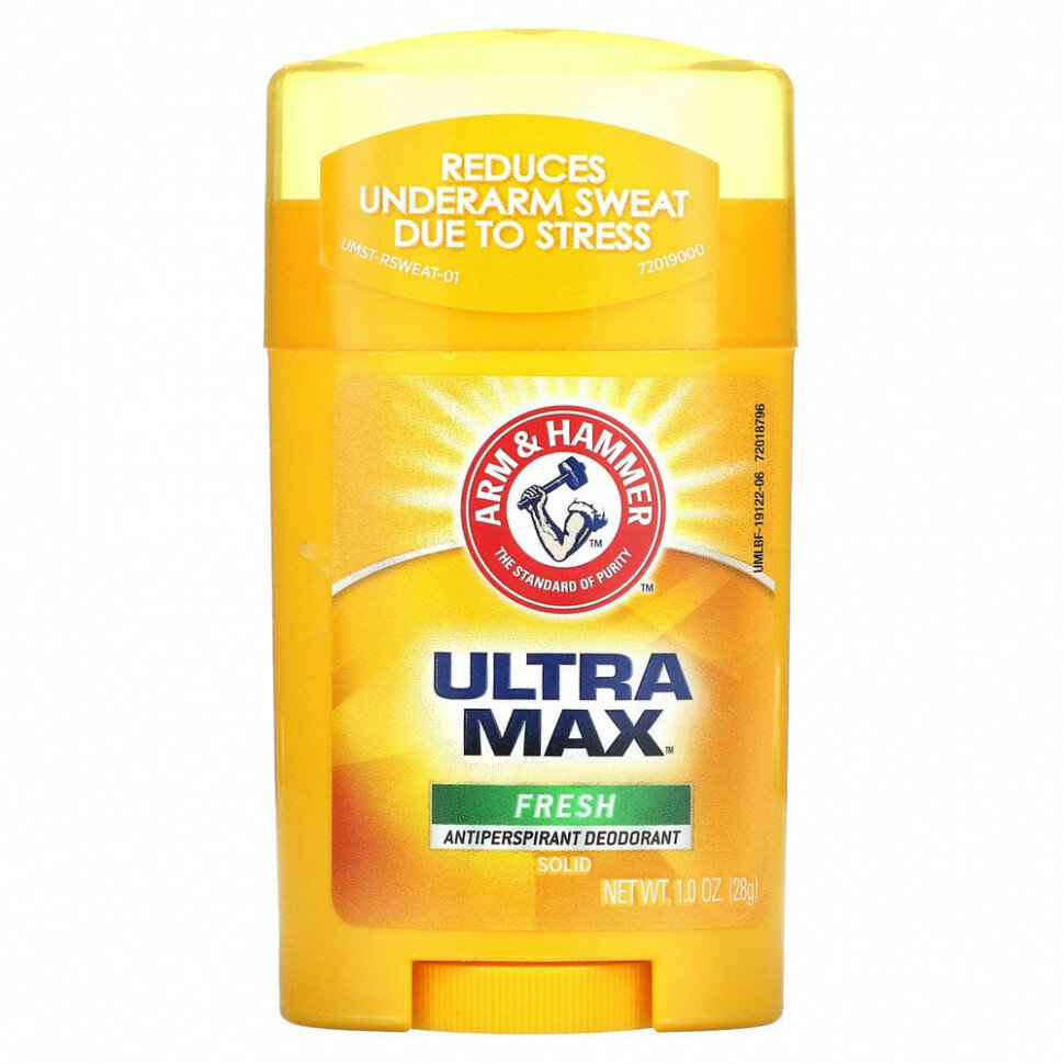 Дезодорант Arm&Hammer UltraMax Fresh, антиперспирант, мужской, твердый, 48ч