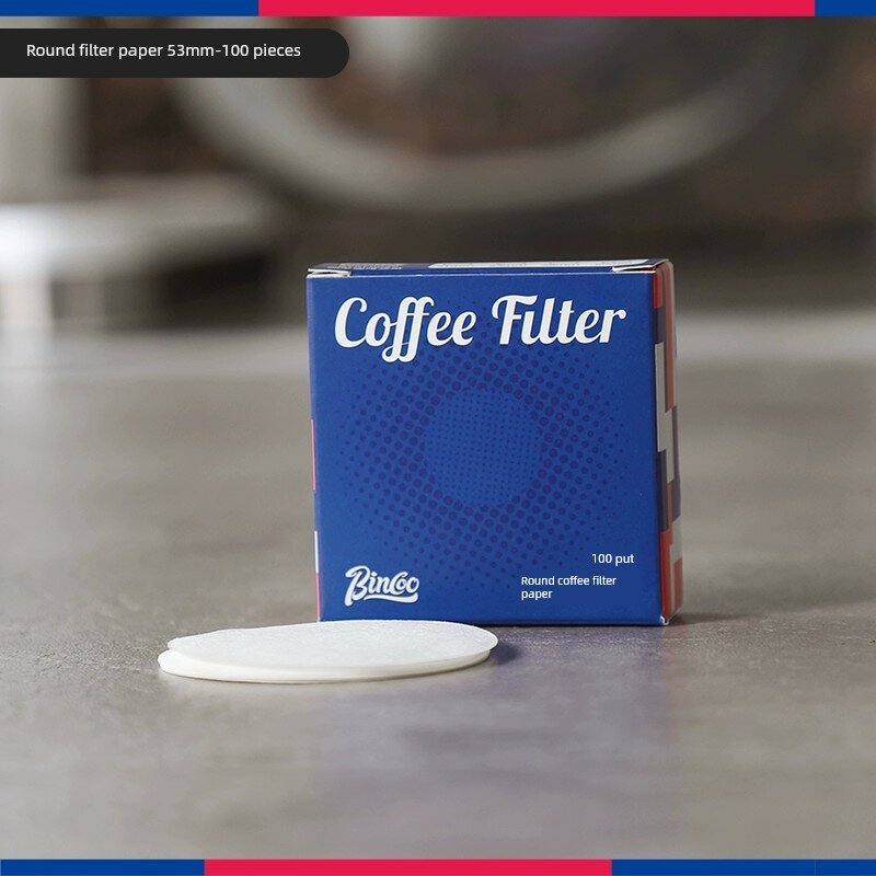 Бумага для фильтрации кофе Bincoo ручной работы, в форме веера, для кофеварок Мока, с коробкой для хранения и ручкой