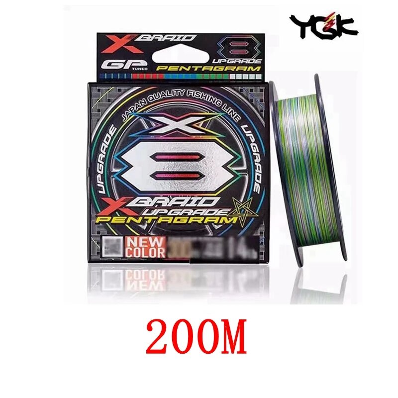 YGK X-BRAID Upgrade X8 PENTAGRAM Леска для рыбалки 12/14/16 фунтов