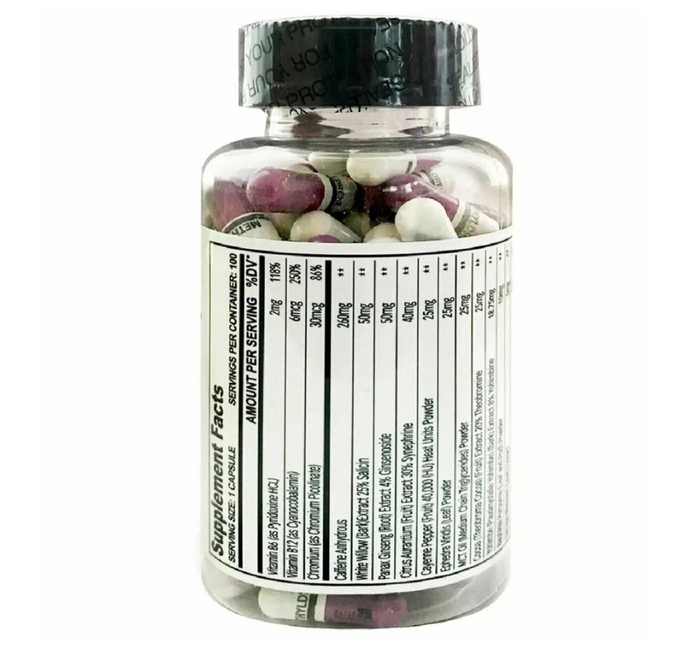 Термогеник, Чайна уайт, жиросжигатель, таблетки для похудения , для женщин и мужчин, 100 капсул