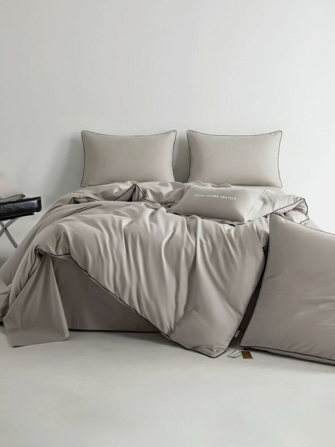 Комплект постельного белья Однотонный Сатин Элитный