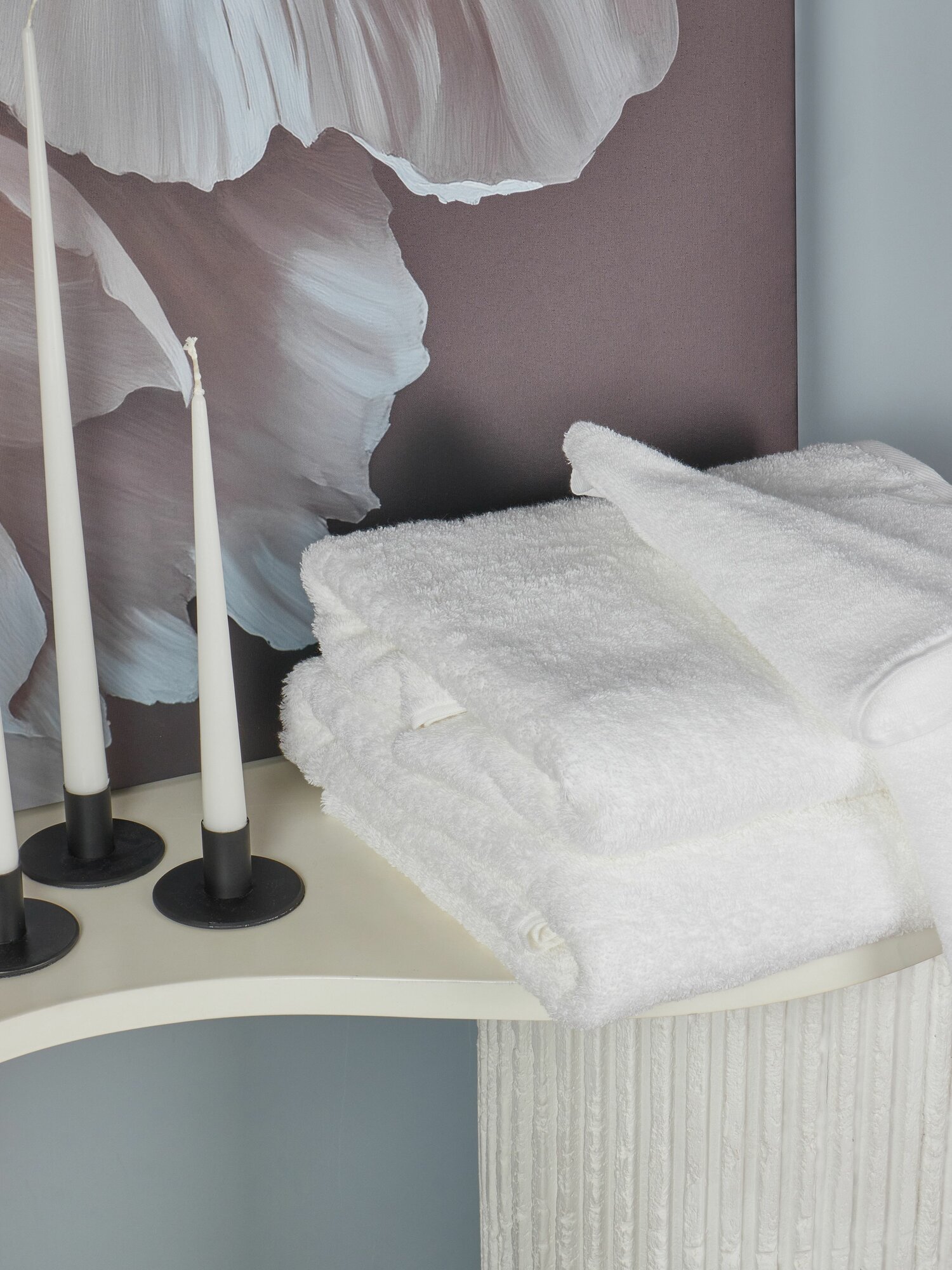 Полотенце махровое идеал, 100% хлопок, 30x70см, белый. STENOVA HOME