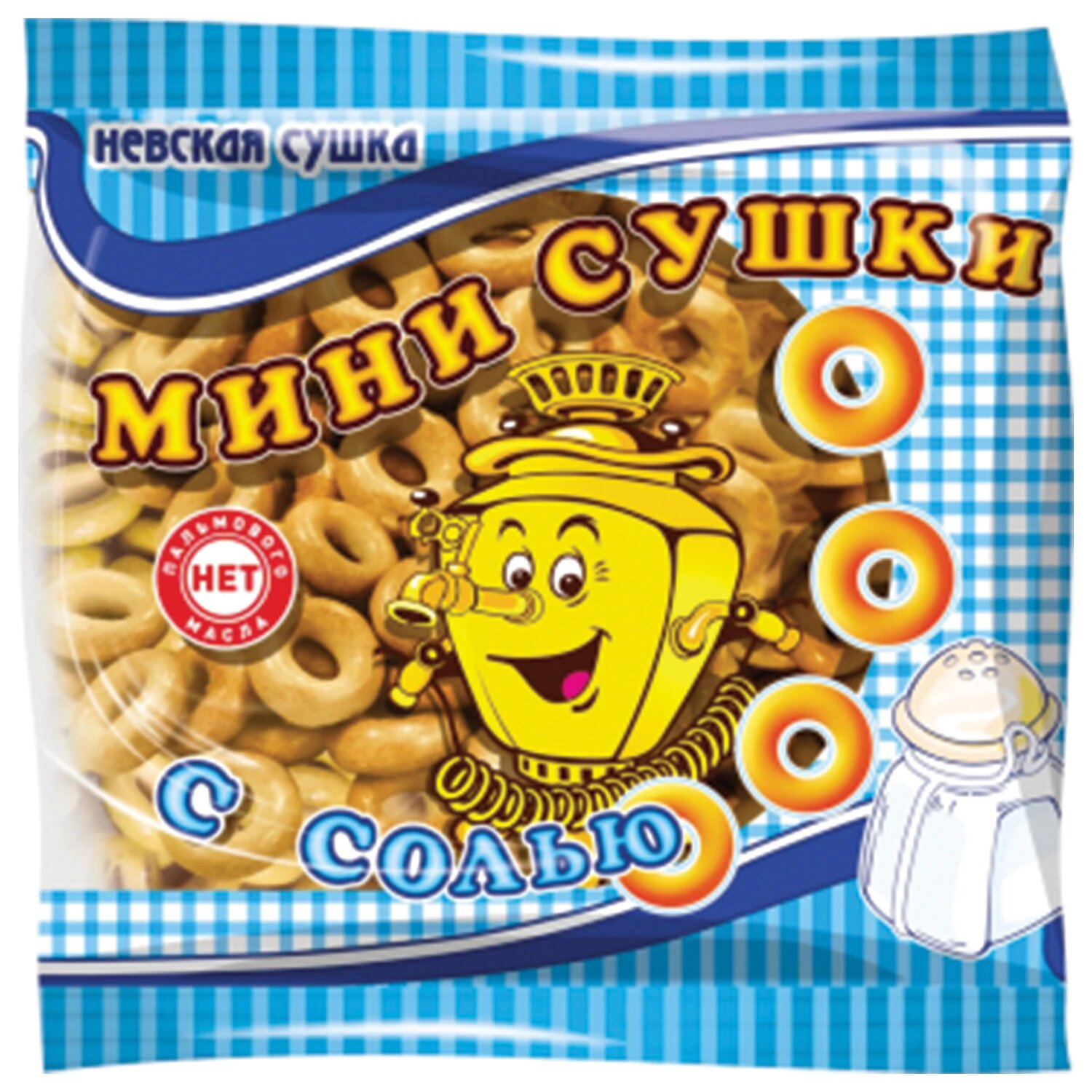 Сушки-мини невская сушка "Соленые", 200 г, пакет, 2шт.