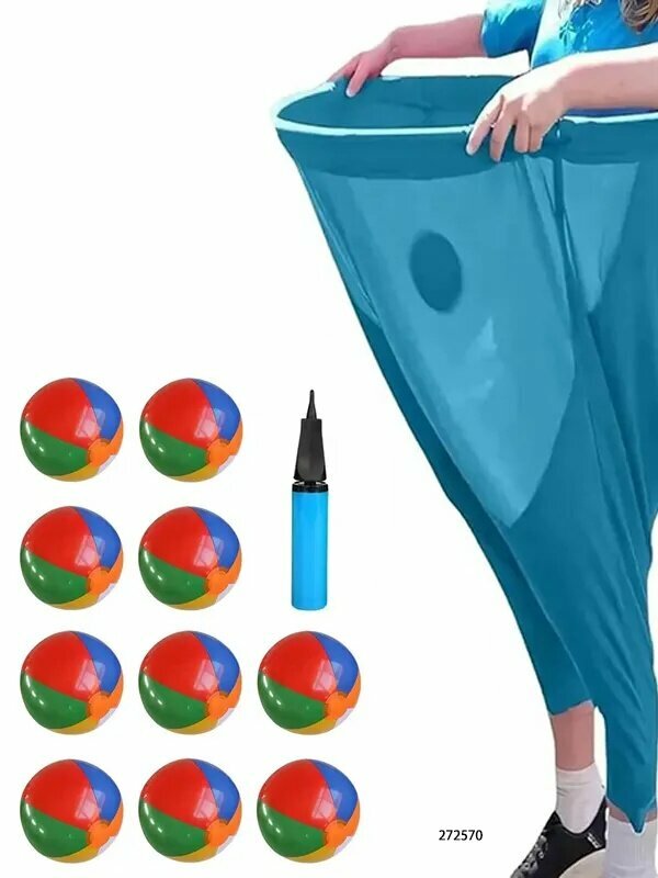Granny pants outdoor game, Игра на свежем воздухе "Бабушкины штаны, Игрушки на открытом воздухеигры между родителями и детьми,2 брюк, 10 мячей.