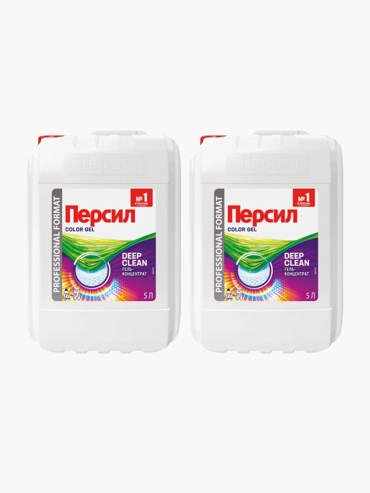 Гель концентрат для стирки Персил Колор, 5 л, 2 шт, для цветного белья, жидкий порошок для стирки