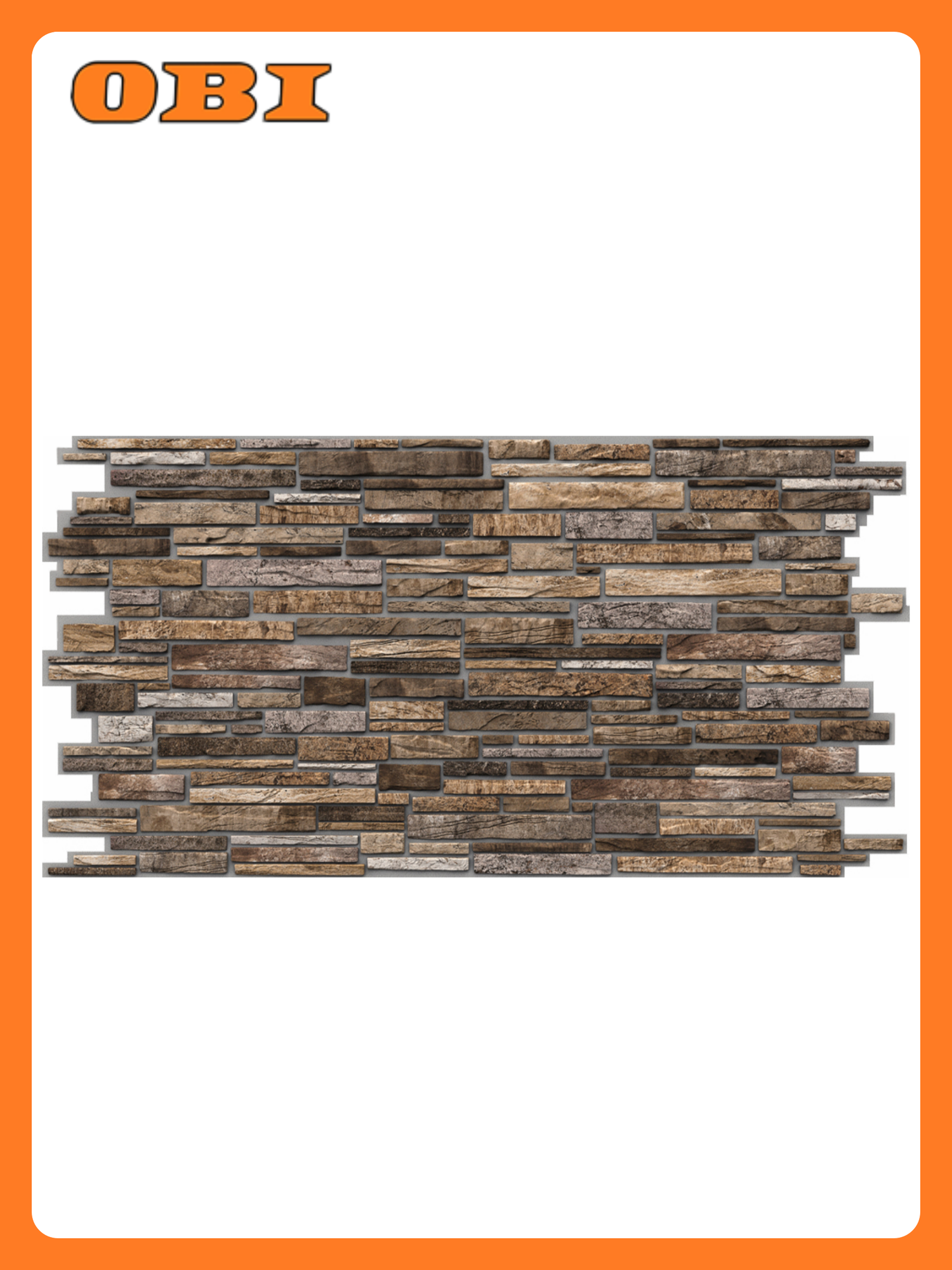 Панель ПВХ листовая 0,4мм камень "Пластушка коричневая"