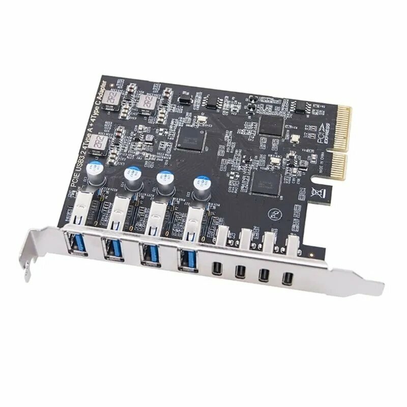 8PORT USB3.2 PCIe Card для быстрого подключения к периферийным устройствам на компьютере ПК