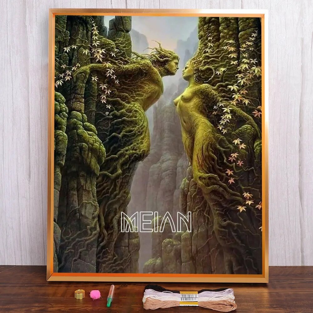 MEIAN Набор для вышивания,30x40CM,14CT, супруг