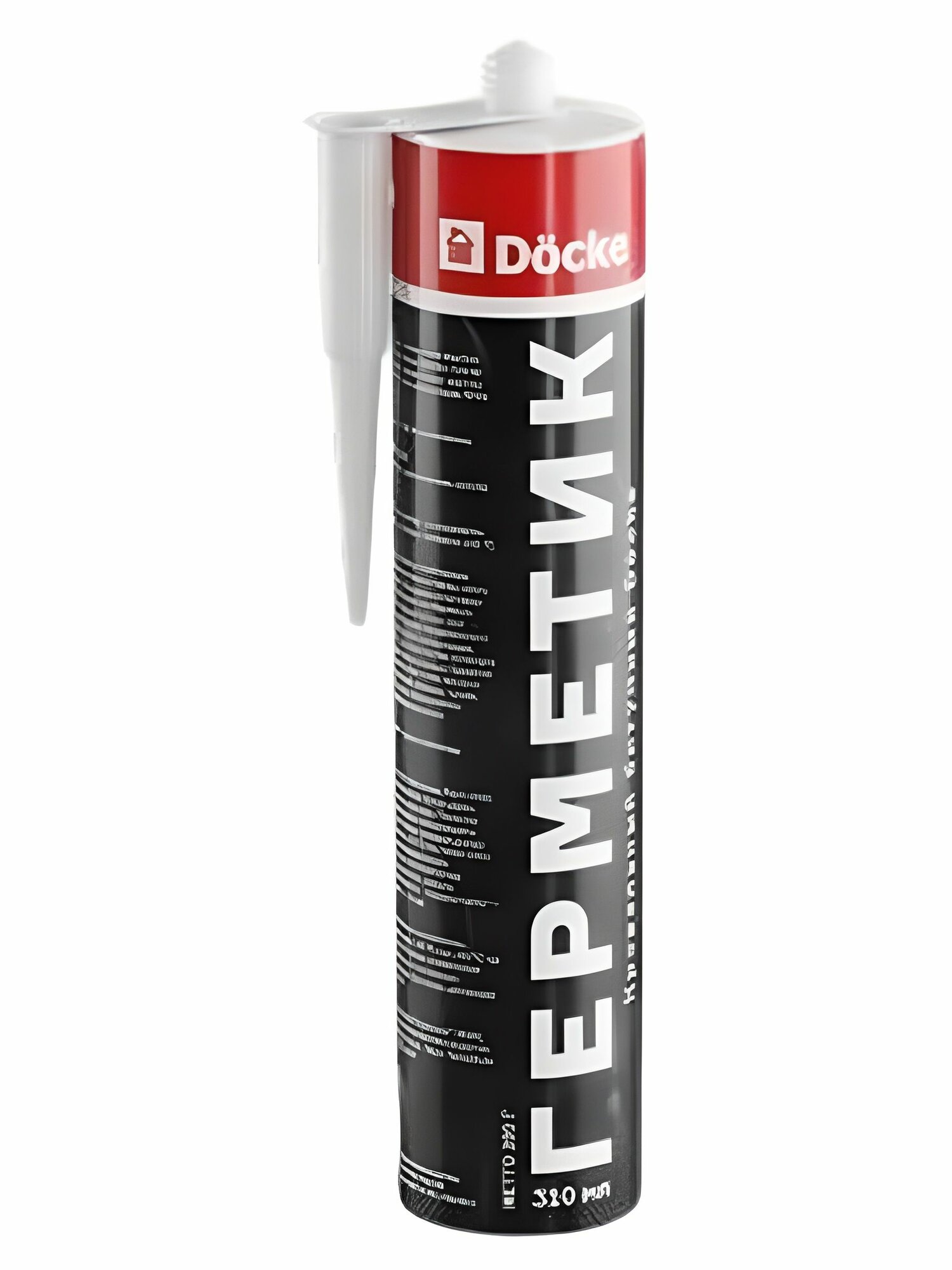 Герметик Docke битумный, для кровли, морозостойкий, черный, 310мл