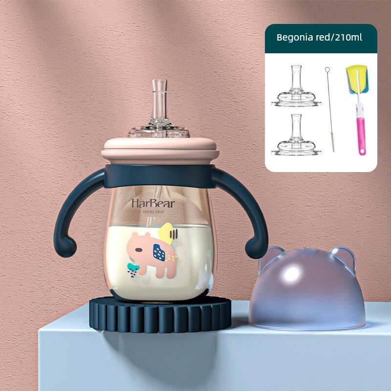Детская бутылочка-поильник Honey Bear из PPSU для молока и воды, большая, для обучения питью, с носиком, для детей