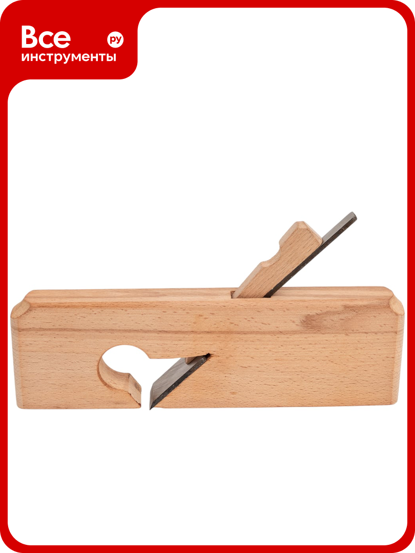 Чистовой рубанок 240х30 мм, нож 30 мм, деревянный TOPEX 11A230, синий, 240×30