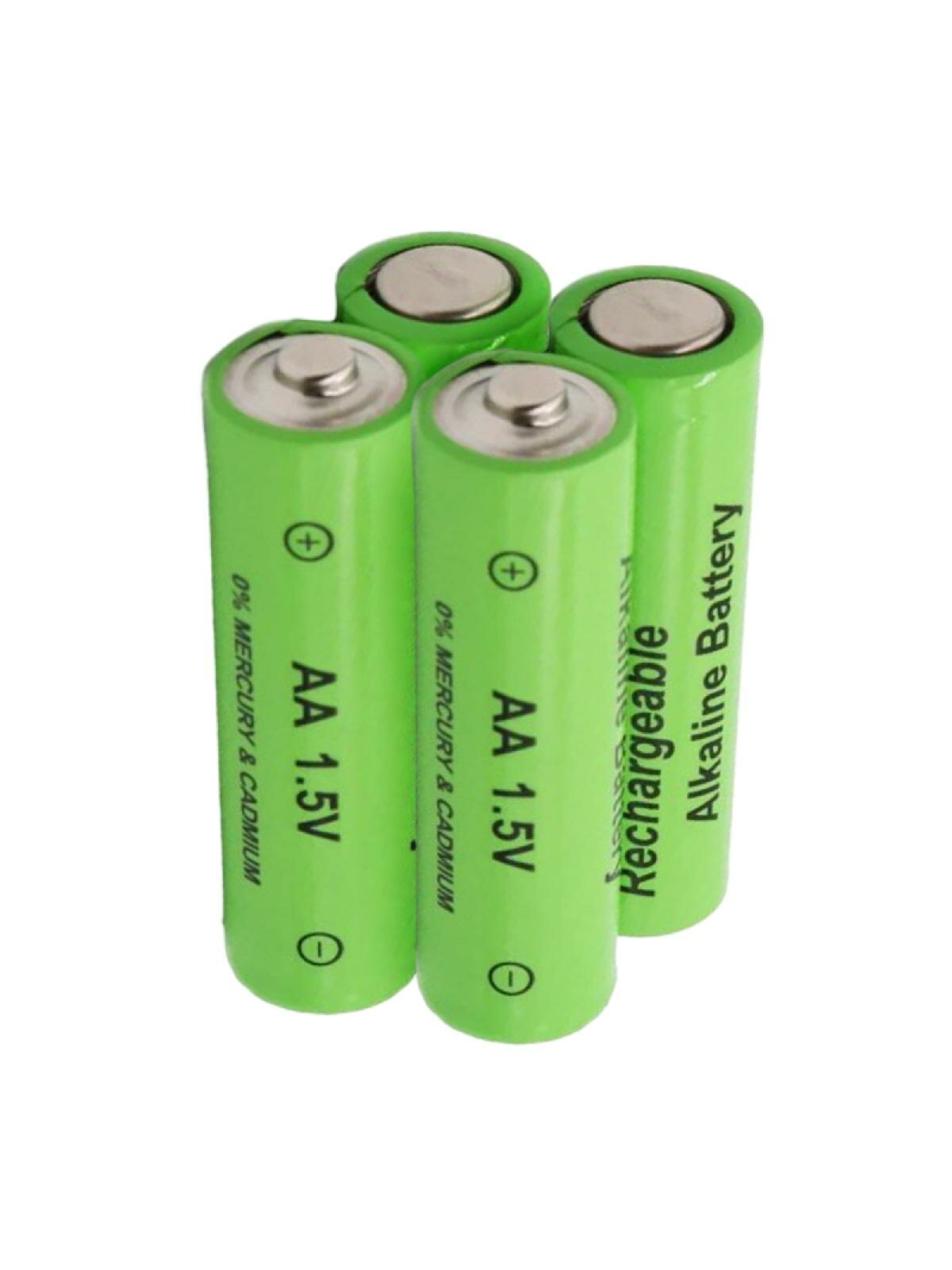 Перезаряжаемые щелочные батарейки типа АА 1,5 В Подходят для различной электроники