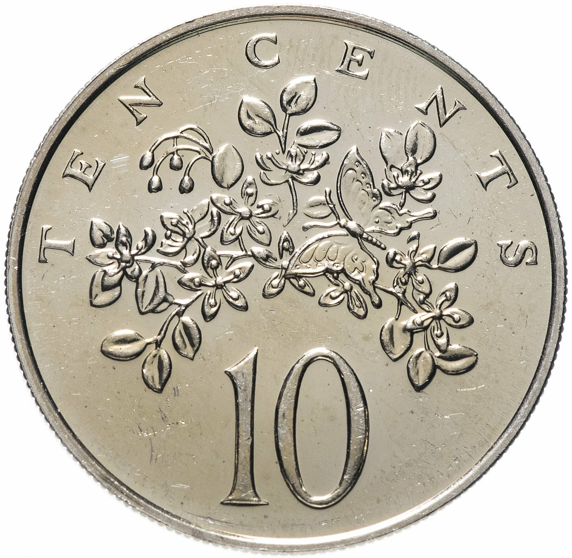 Ямайка 10 центов cents 1979, Мельхиор медь-никель, в сохранности AU-UNC