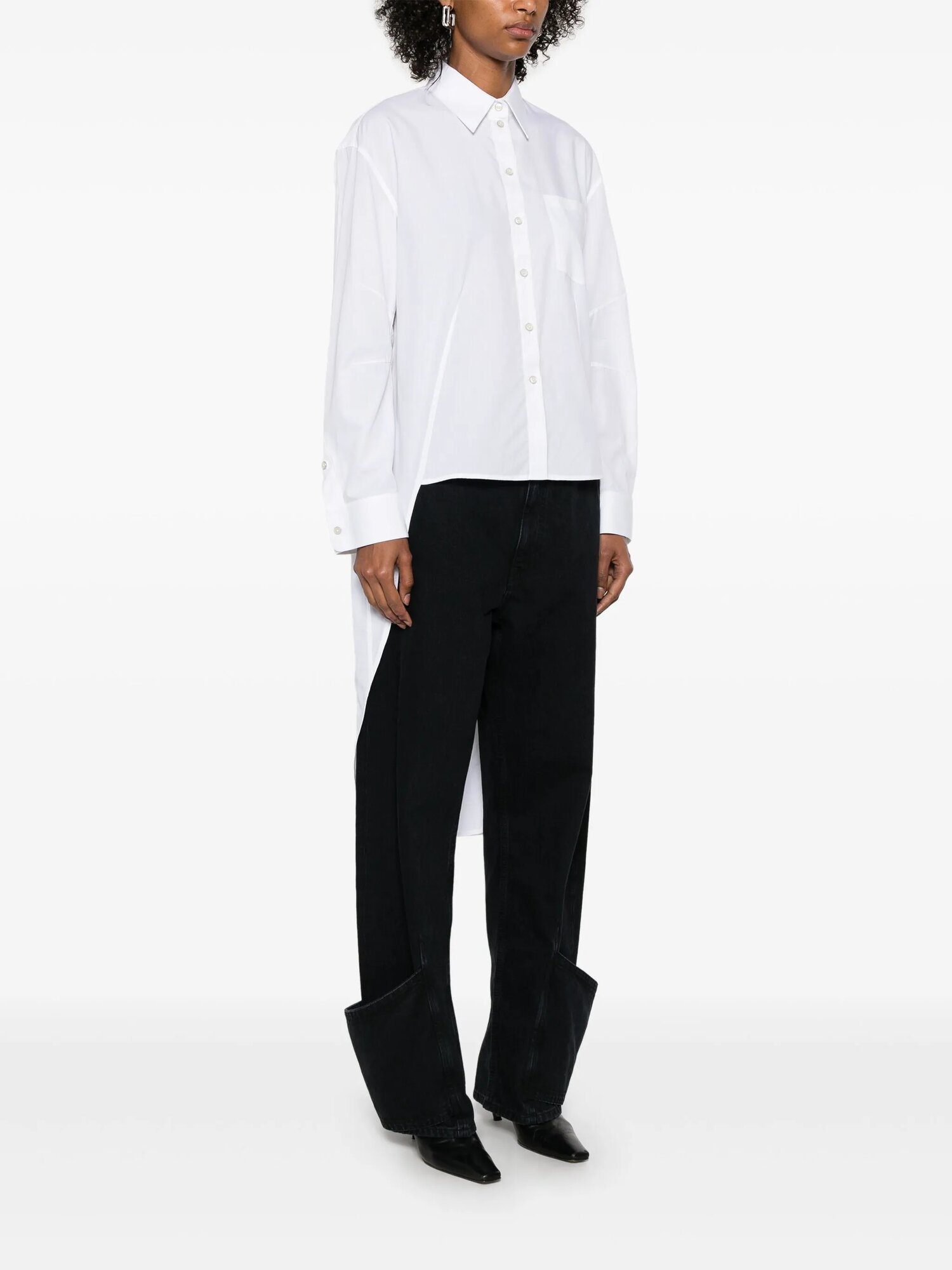 Рубашка Helmut Lang Apex Tail, размер XS, белый — фото 1