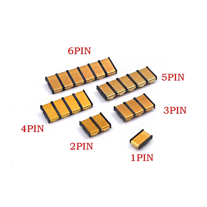 Контактные площадки женские 4.0 мм 1 2 3 4 5 6-контактные 1П, 5PCS