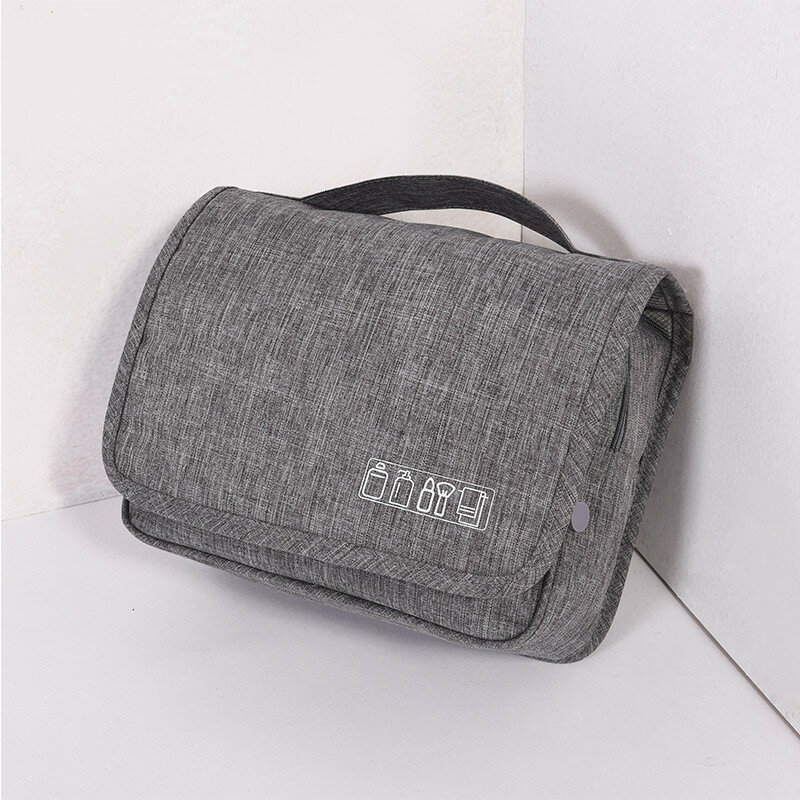 Косметичка korean style travel waterproof, portable, dust proof, gray